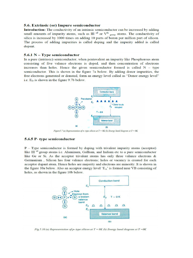 Extrinsic semiconductor | PDF
