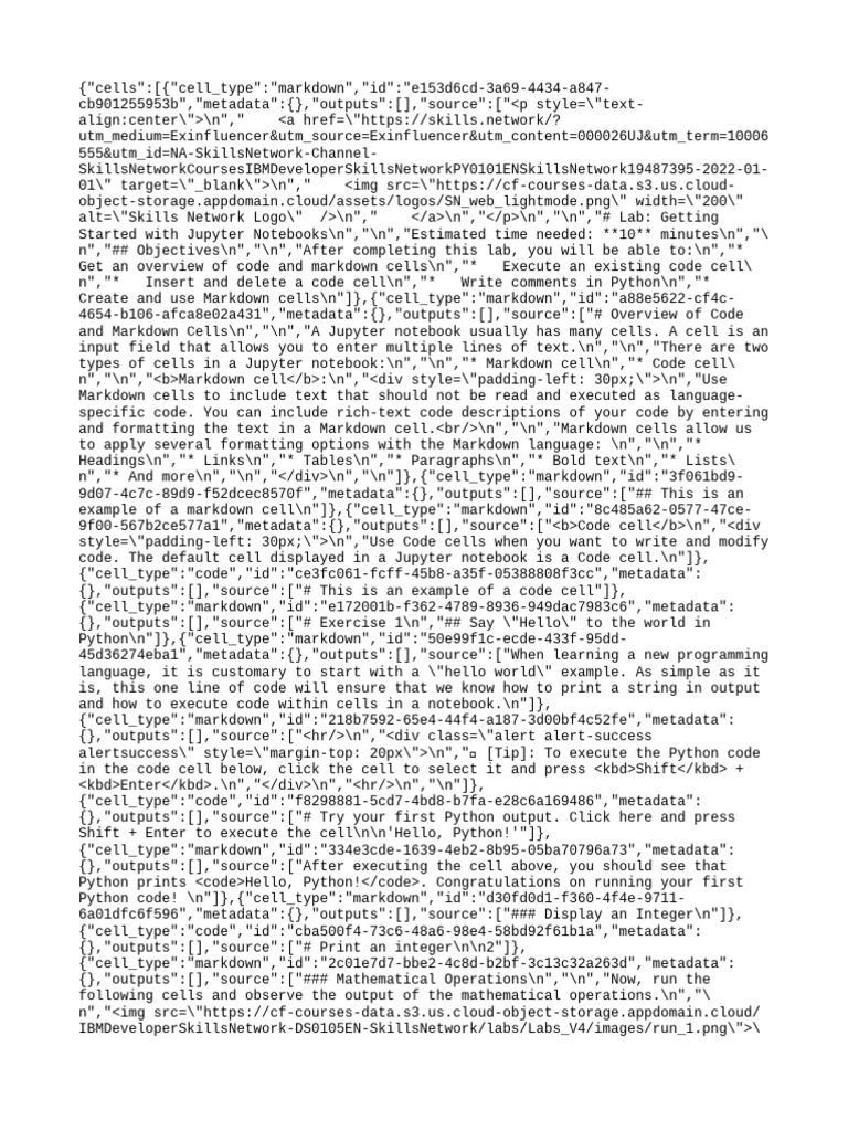 Getting Started With JupyterNotebook | PDF | Computer Programming | Computing