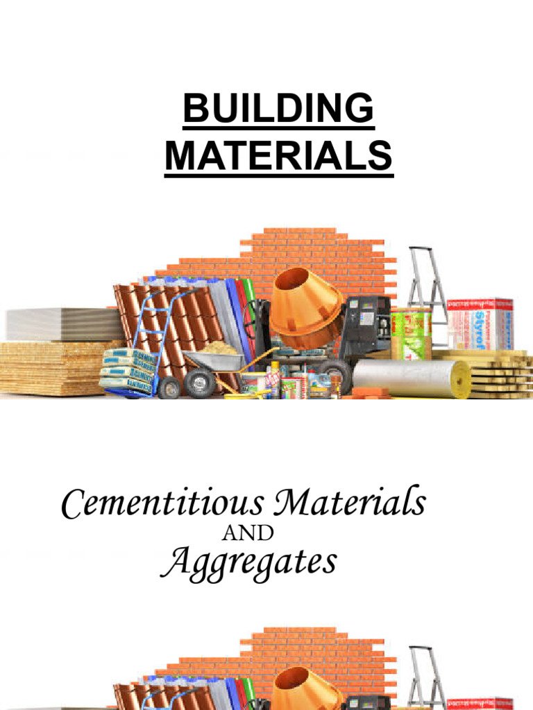Lesson 8 Cementitious Materials Aggregates | PDF | Cement | Lime (Material)