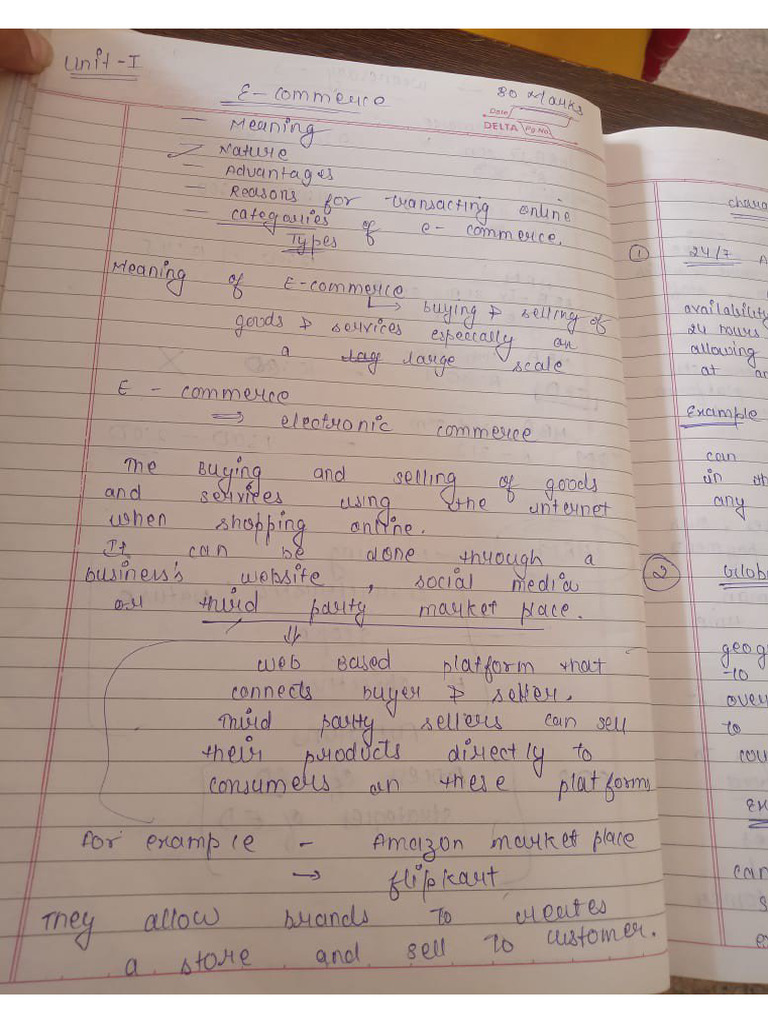 E-Commerce Unit-1 | PDF