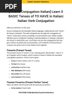 Italian Verb Tenses Chart | PDF