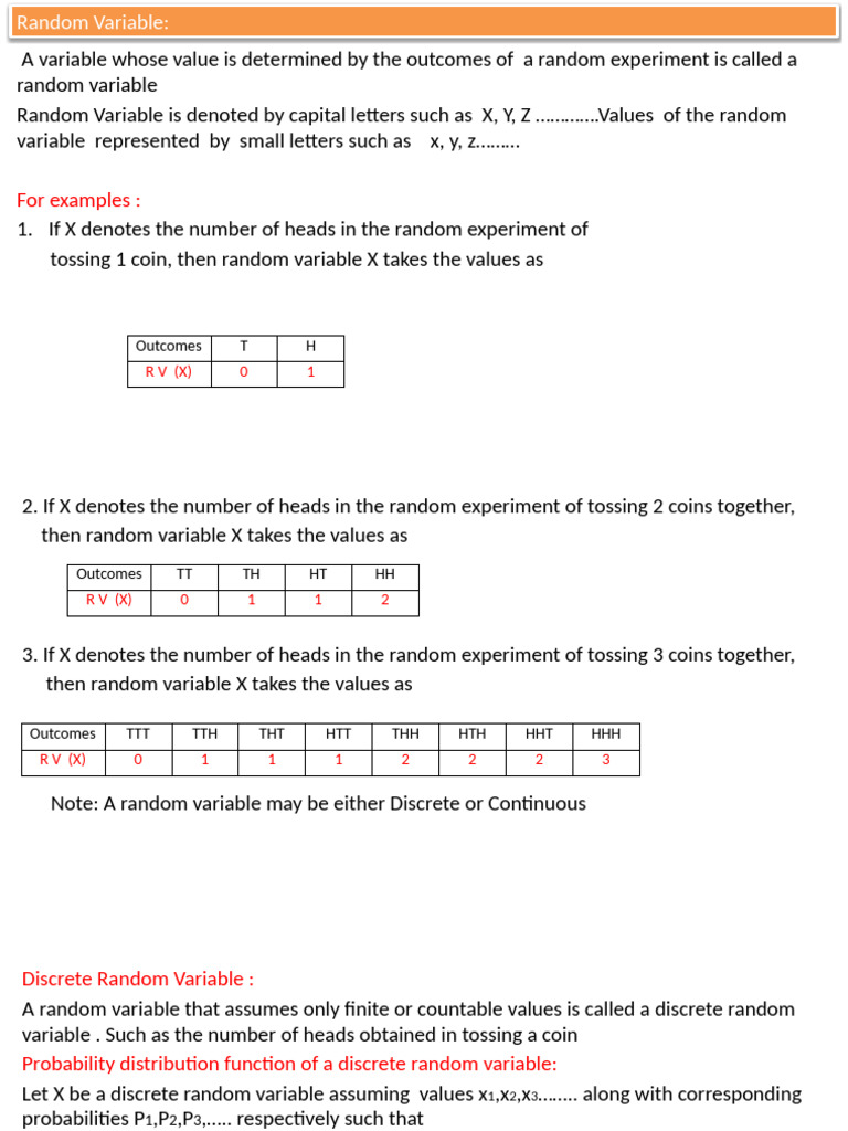 Theoretical Probability Distribution | PDF | Probability Distribution | Random Variable