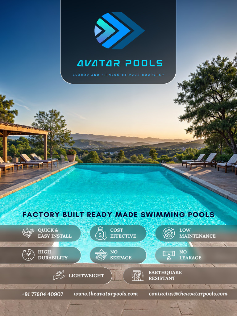 Customizable Monolith Pools for Any Space | PDF | Swimming Pool ...