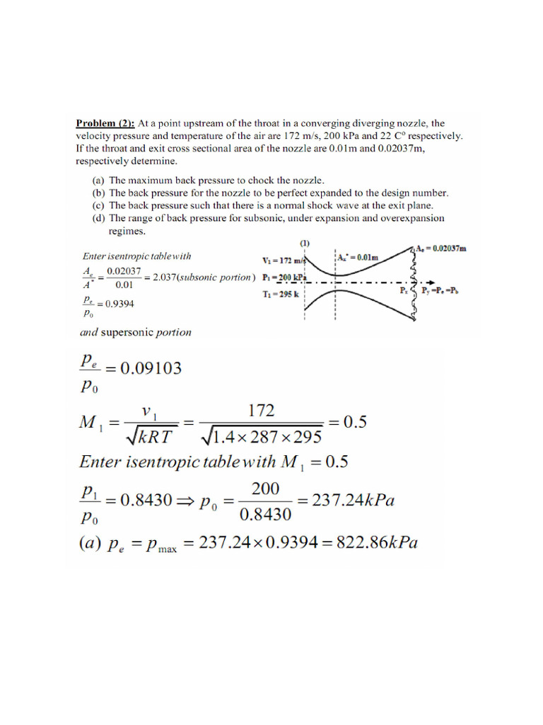 Isentropic Gas and Shock Tables Guide | PDF