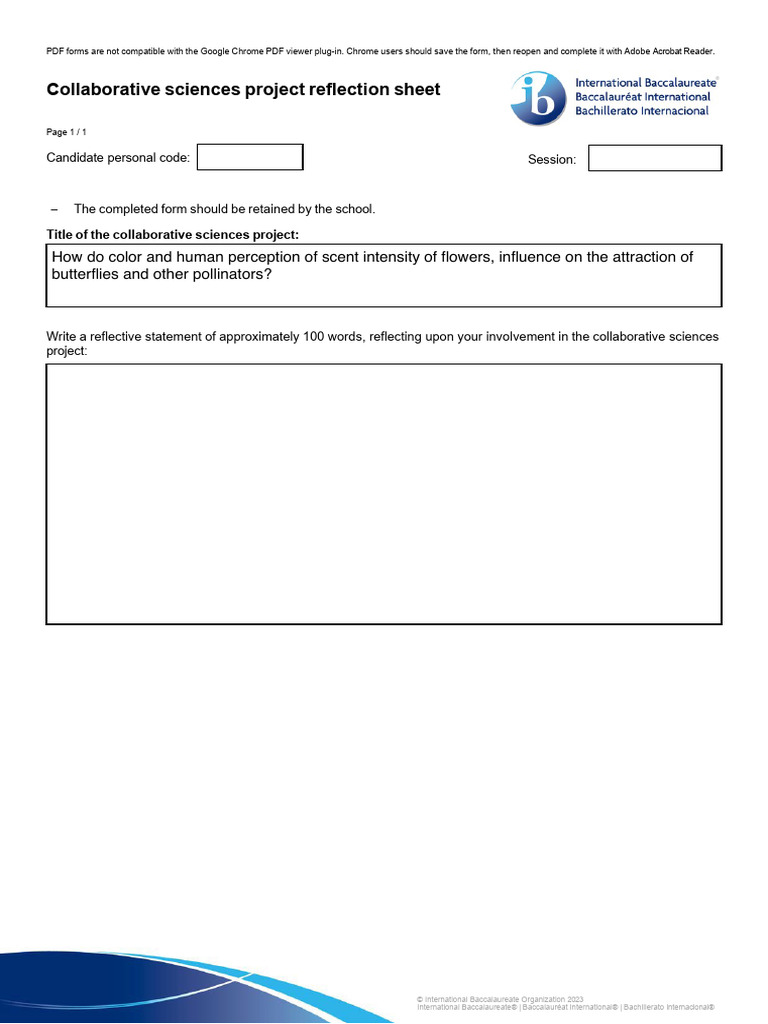 CSP Reflection Sheet | PDF