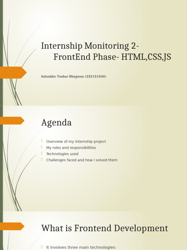 Tushar Presentation - 1 | PDF