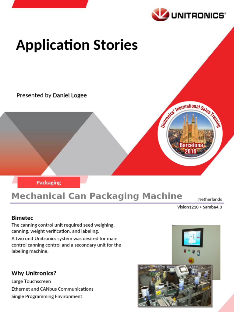 Unitronics PLC Application Success Stories | PDF | Programmable Logic Controller | Barcode