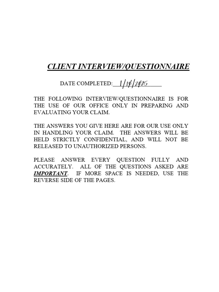 Slip and Fall Intake Form-Tone (Annotated) | PDF | Medical Prescription ...