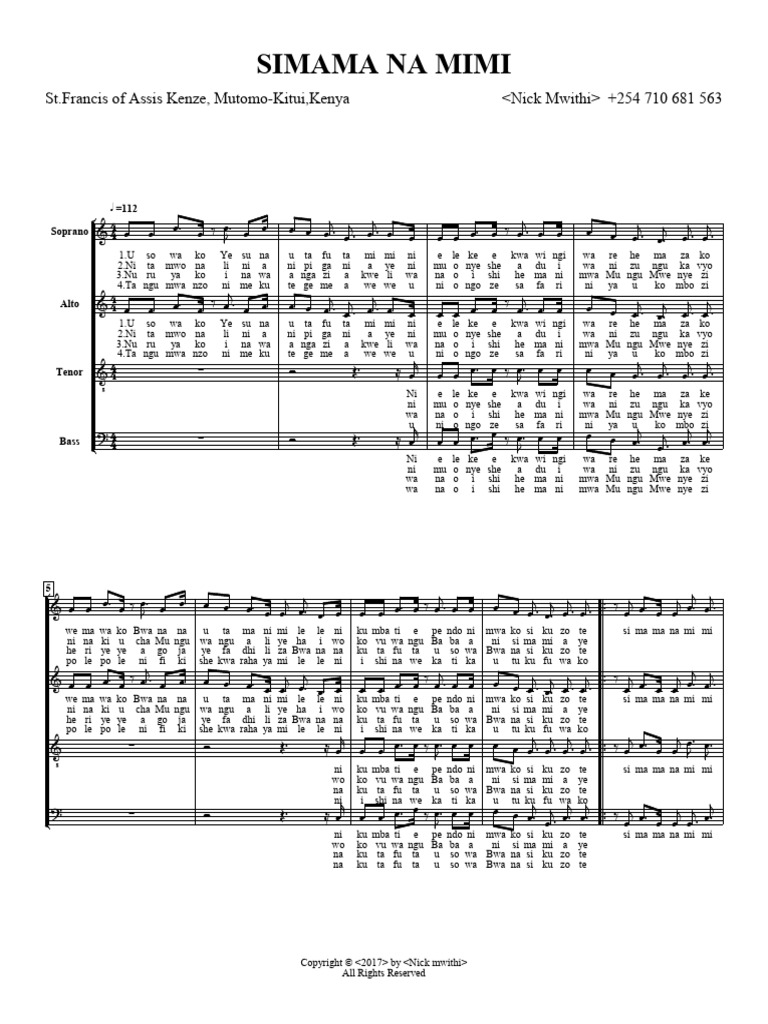 Simama Na Mimi | PDF