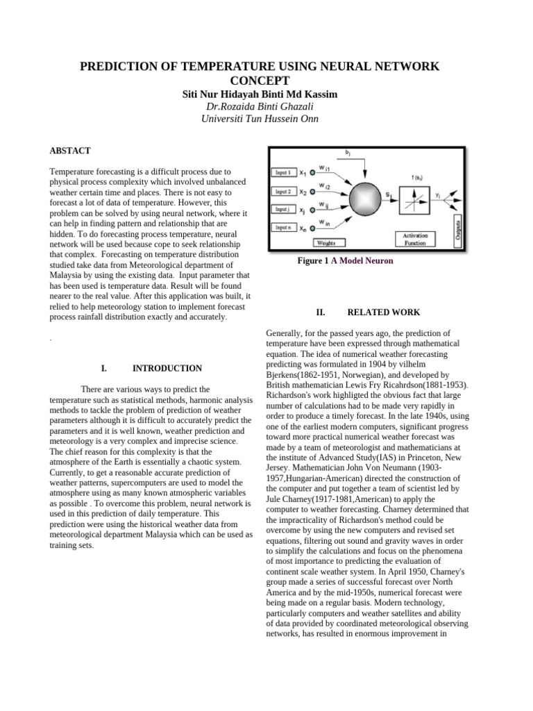 Ieee International Conference-Template | PDF | Weather Forecasting | Meteorology