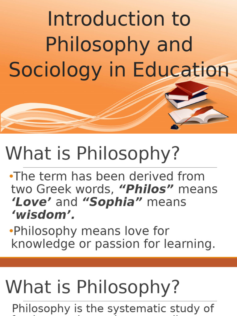Introduction To Philosophy and Sociology in Education | PDF | Epistemology | Sociology