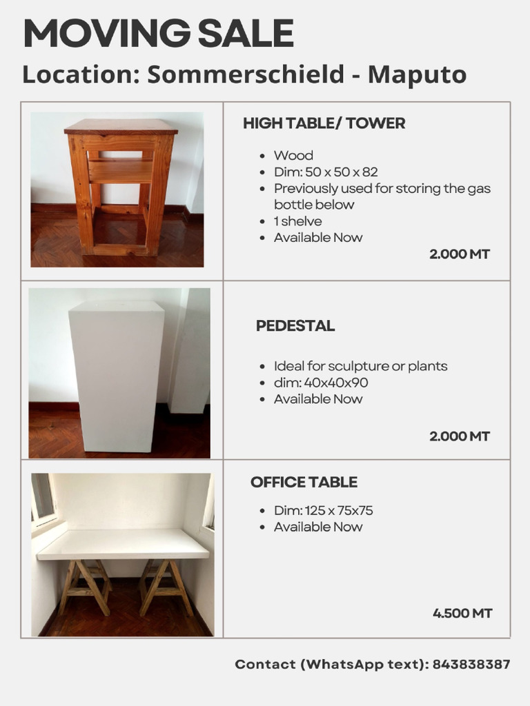 Moving Sale | PDF