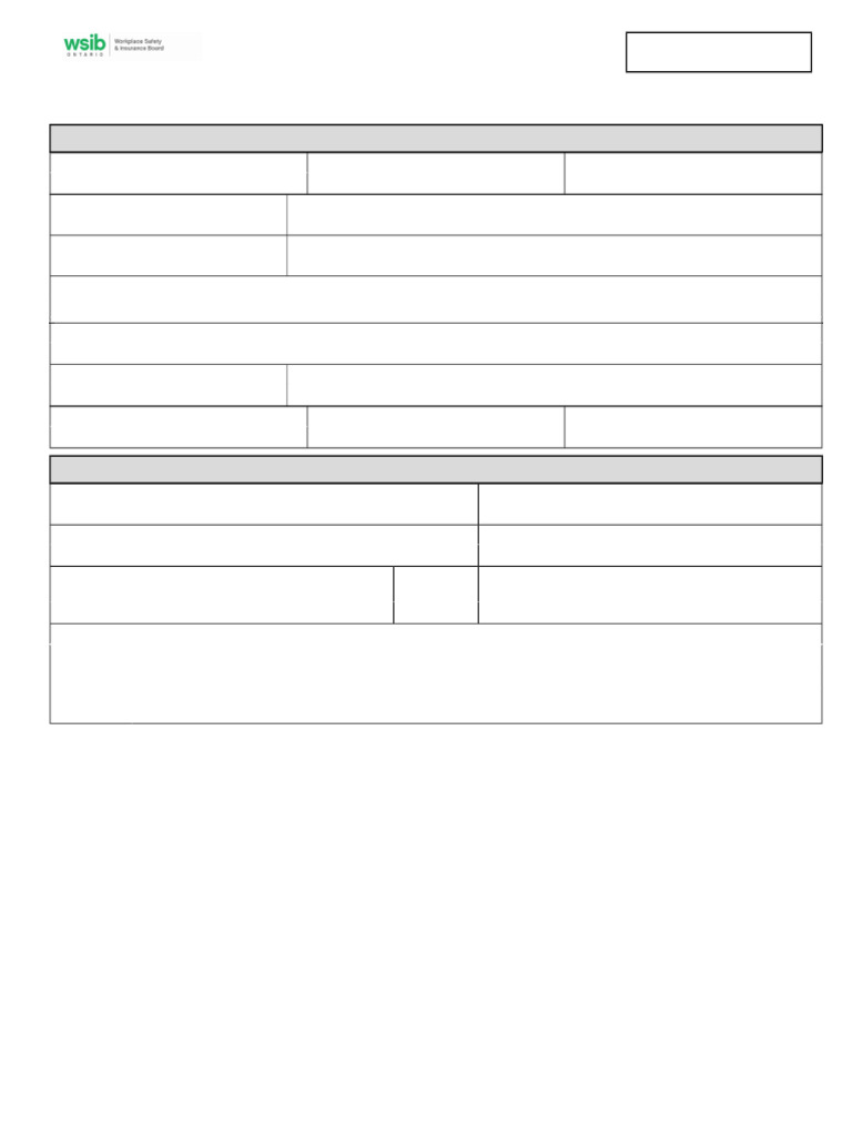 Worker’s Report of Injury (Form 6) | PDF | Insurance | Employment