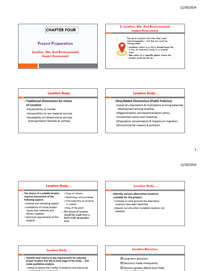 Location & Environmental Impact Study | PDF | Infrastructure | Human ...