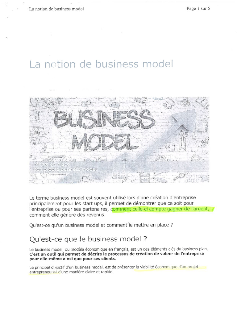 Business Model | PDF