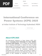 ICPS 2025 | PDF | Electrical Grid | Smart Grid