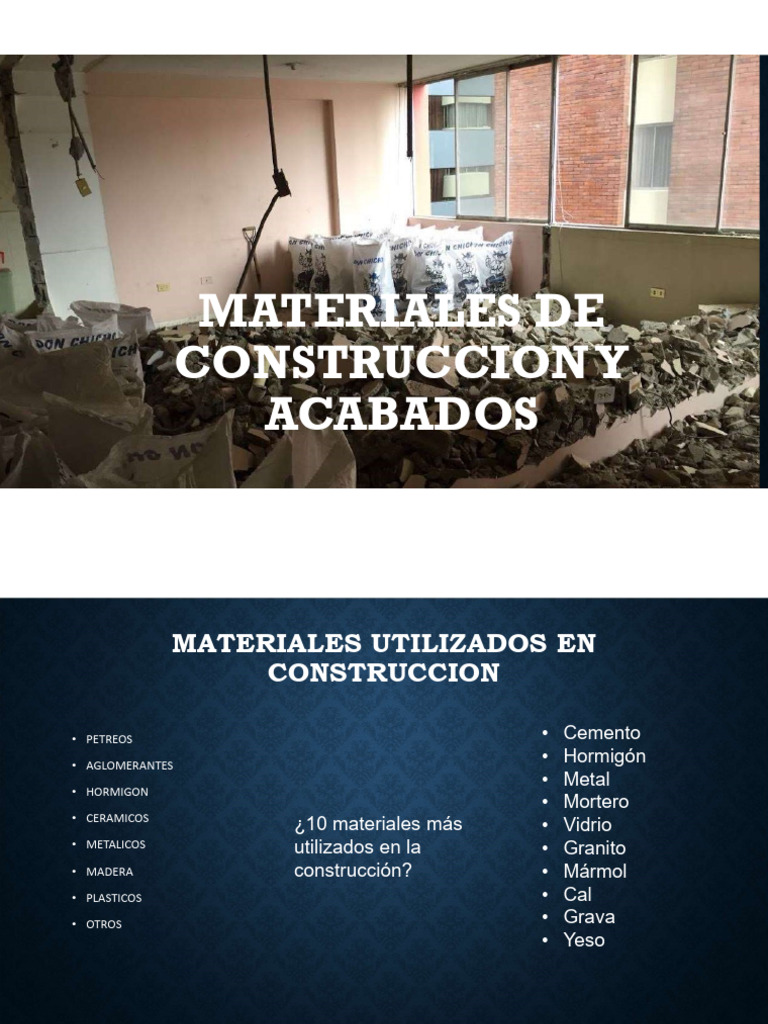 Materiales en La Construccion | PDF | Hormigón | Loseta