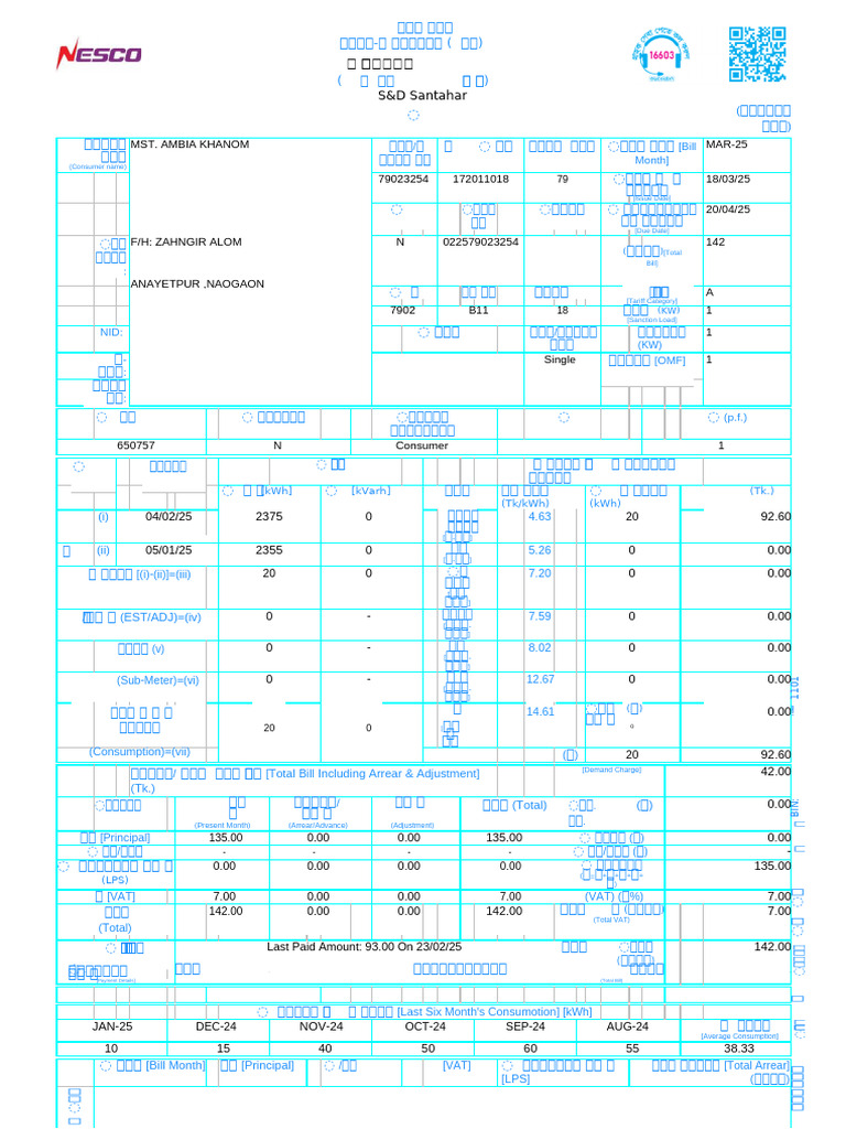 Ambia Bill Paper | PDF