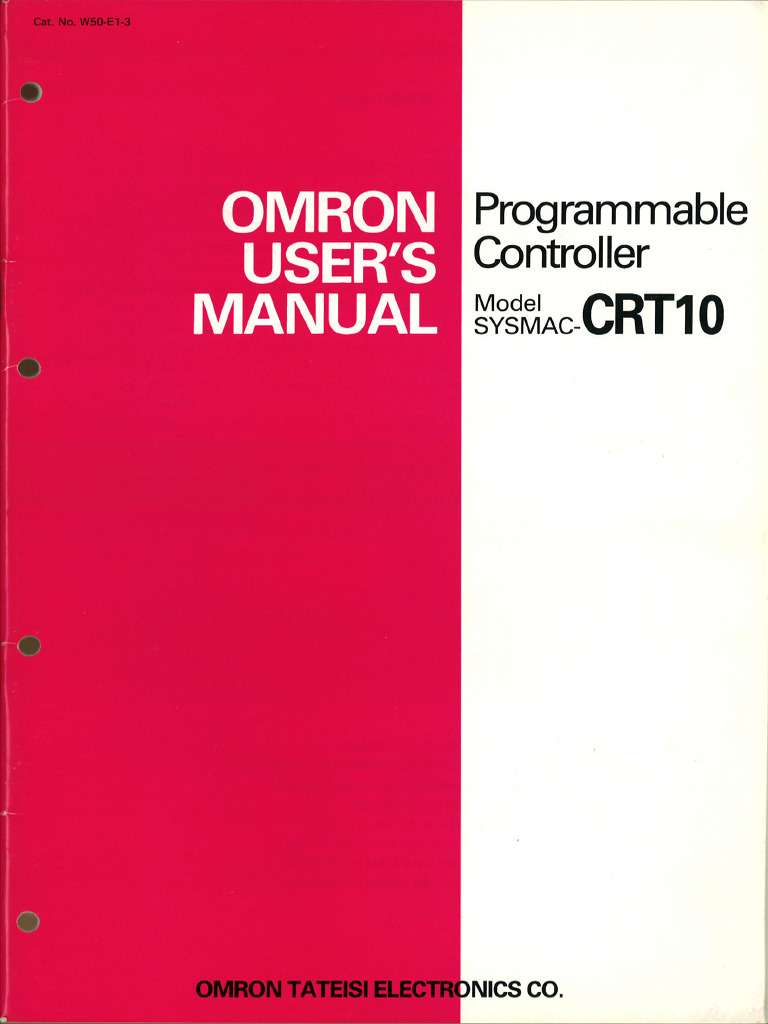 Omron W50-E1-03 | PDF