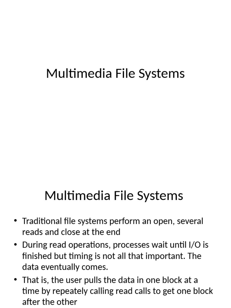 4multimedia File Systems | PDF | Computer Data Storage | Cache (Computing)