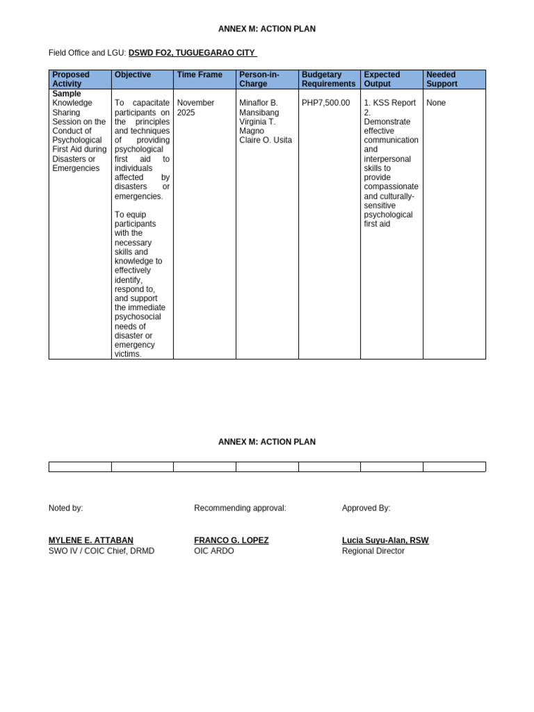 Action Plan Template | PDF