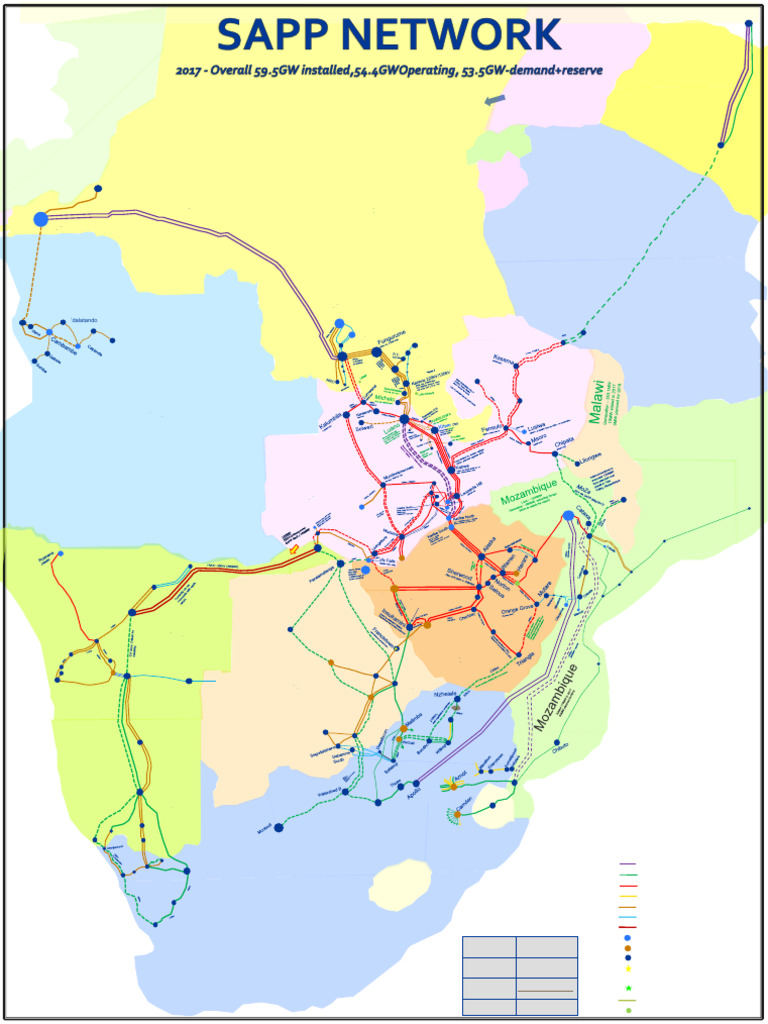 ZESCO Riaz-SAPP-MAP-REV41 | PDF | Power (Physics) | Electric Power