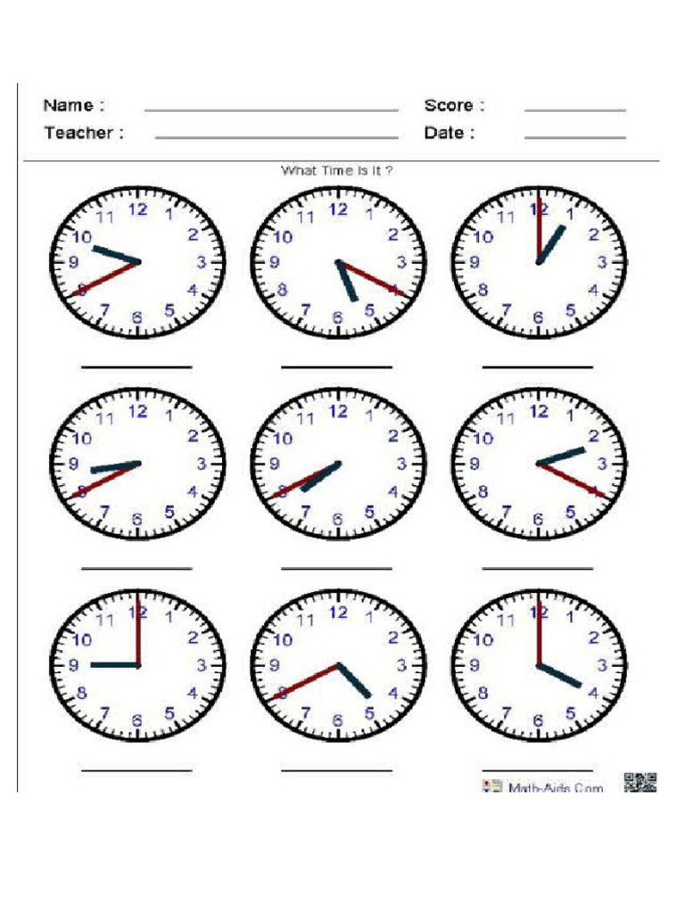 Clock Problems | PDF