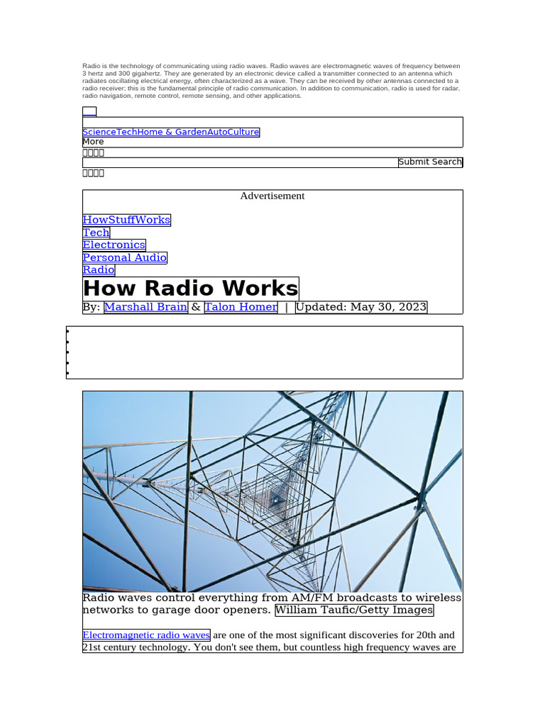 Understanding Radio Communication Uses | PDF | Radio | Transmitter