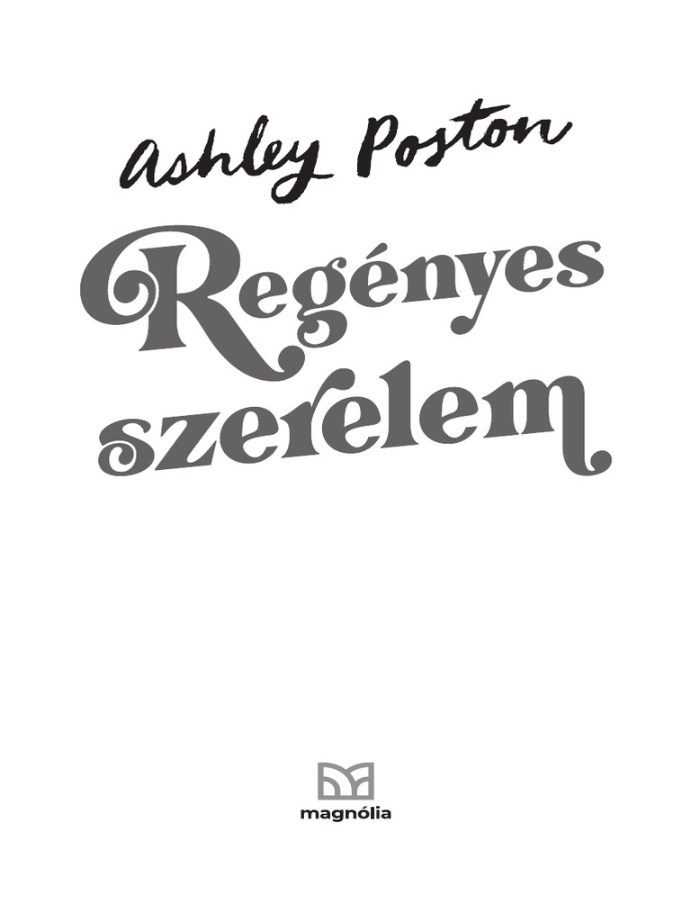 Ashley Poston: Regényes Szerelem | PDF