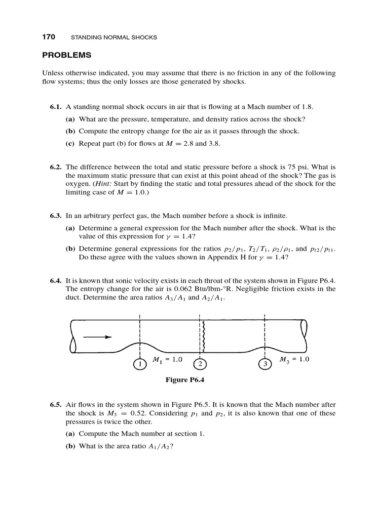 Standing Normal - Shock - 3 | PDF | Mach Number | Nozzle