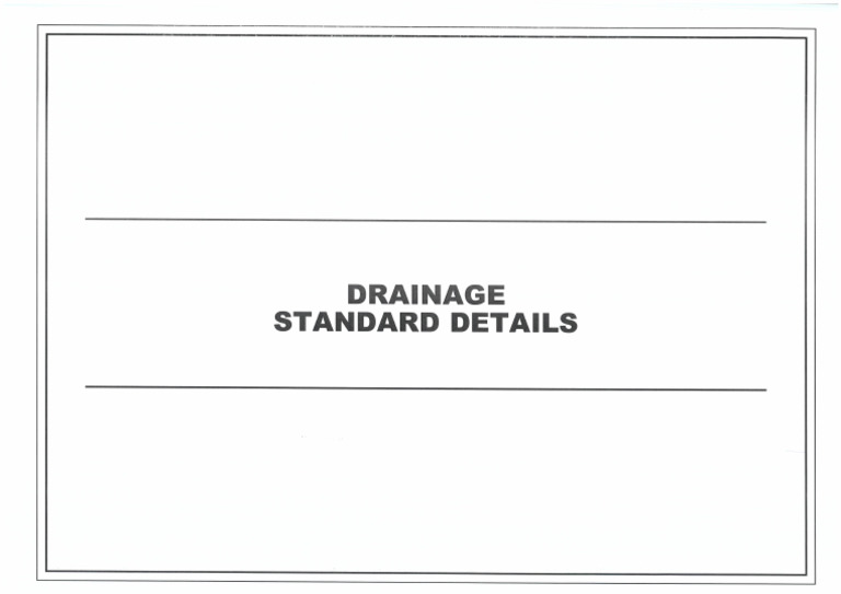 Drainage Standard Details 2 | PDF