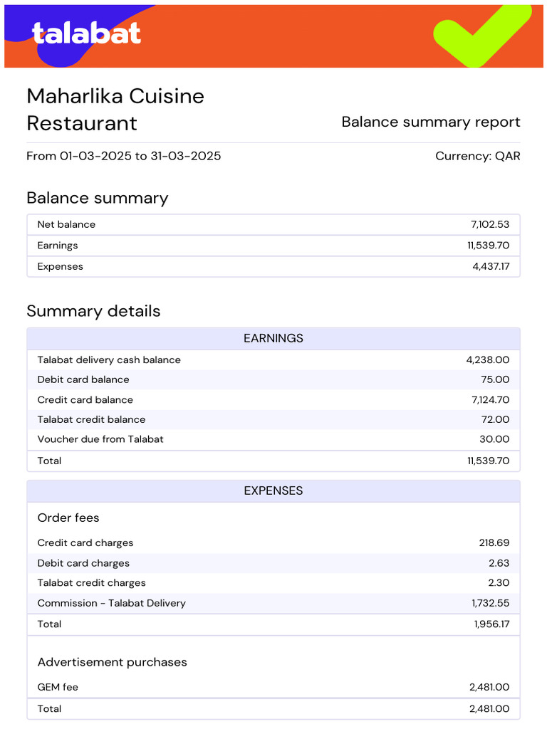 Financialdocument BalanceSummary TQAT-00267879 20250402 | PDF | Debits ...