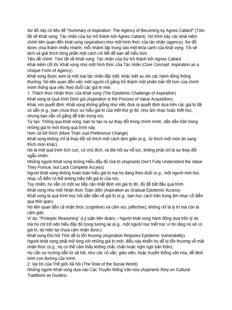 Summary of Aspiration - The Agency of Becoming by Agnes Callard | PDF