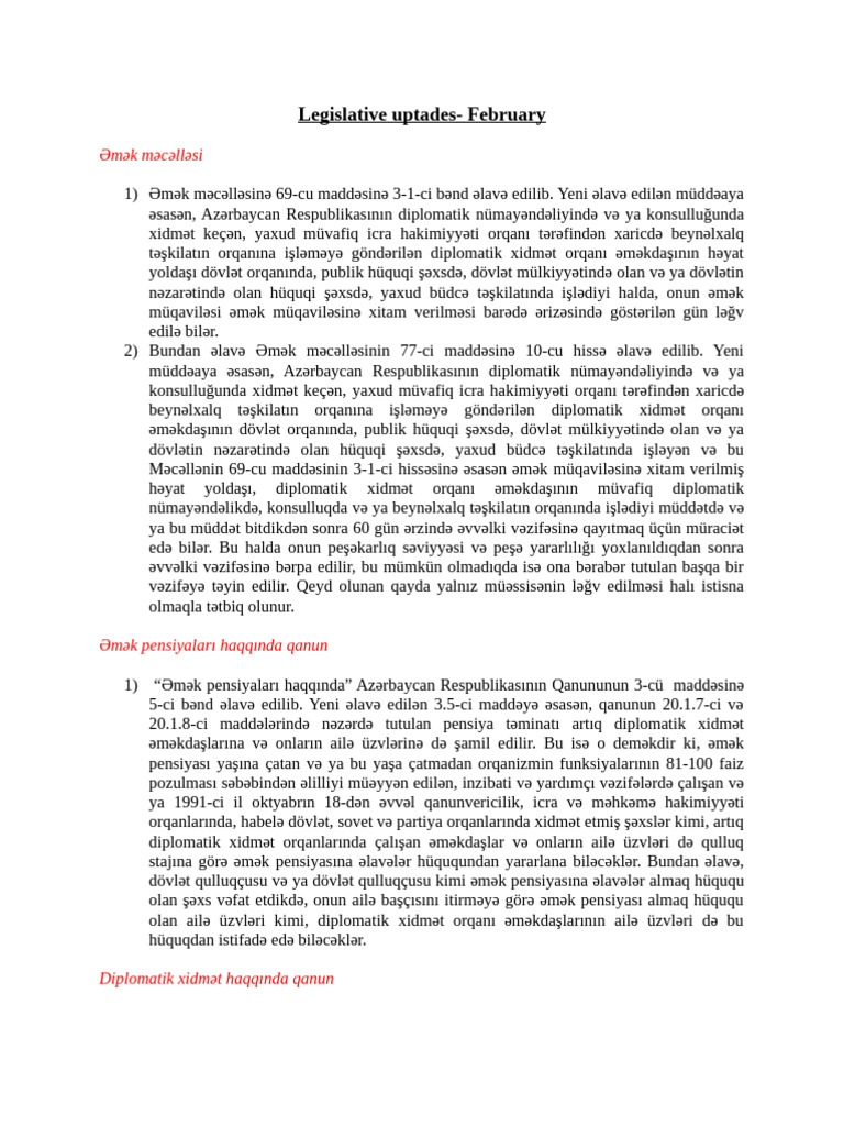 Legislative Uptades | PDF