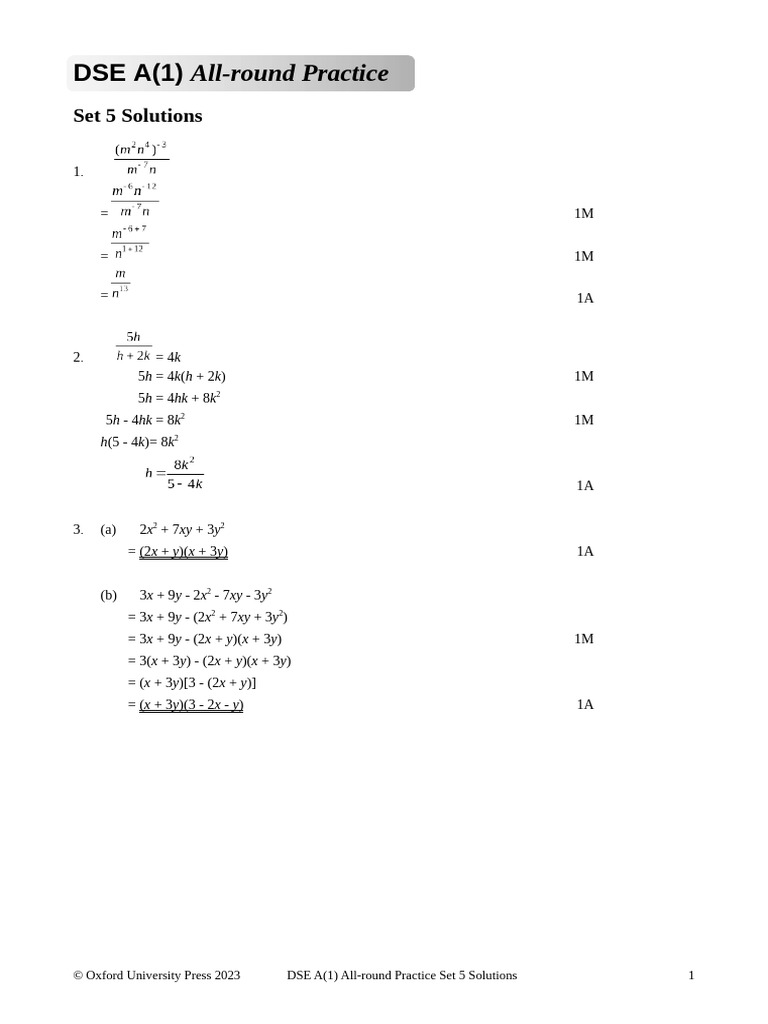 OSM A1AllRound Set5 Sol e | PDF | Euclidean Plane Geometry | Geometric Shapes