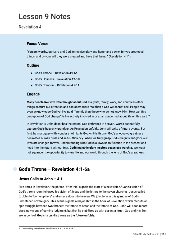 Lesson 9 Notes | PDF