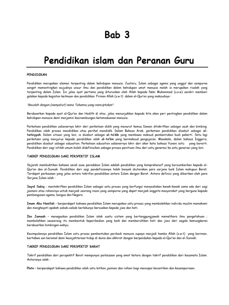 Peranan Guru sebagai Role Model dalam Pendidikan | PDF