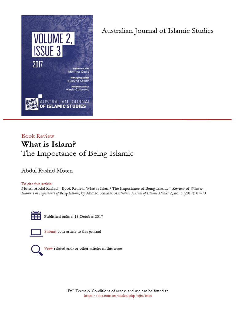 What Is Islam The Importance of Being Islamic by S | PDF | Sufism ...