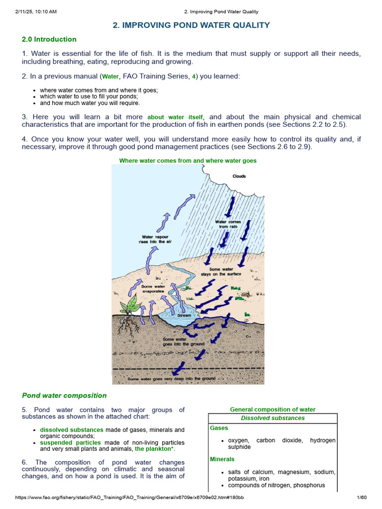 Enhance Pond Water Quality Management | PDF | Ph | Water