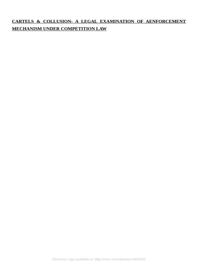 CARTELS | PDF | Competition Law | Cartel