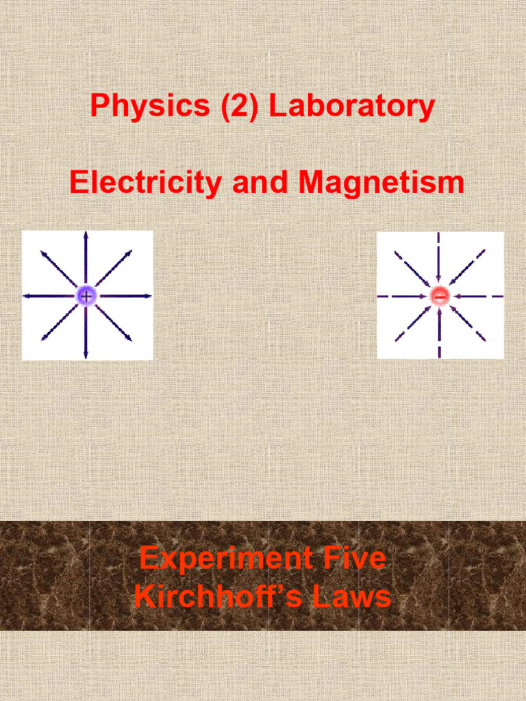 PP Phys (2) Labexp.3(Kirrchhoff's Laws) | PDF