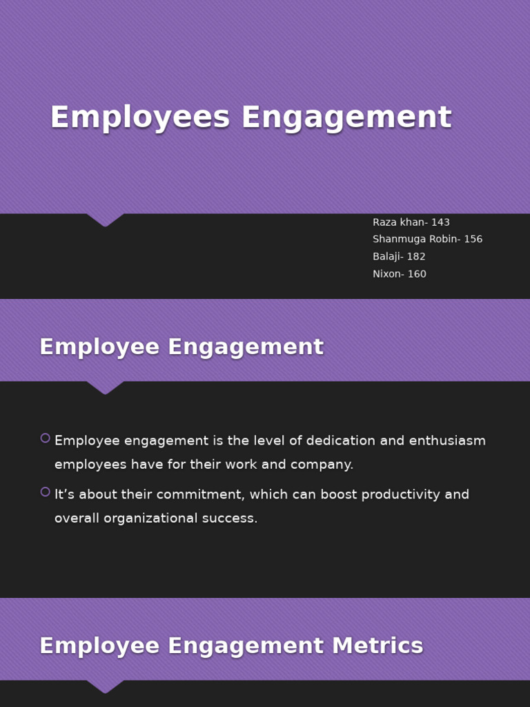 Employee Engagement | PDF | Employee Retention | Applied Psychology
