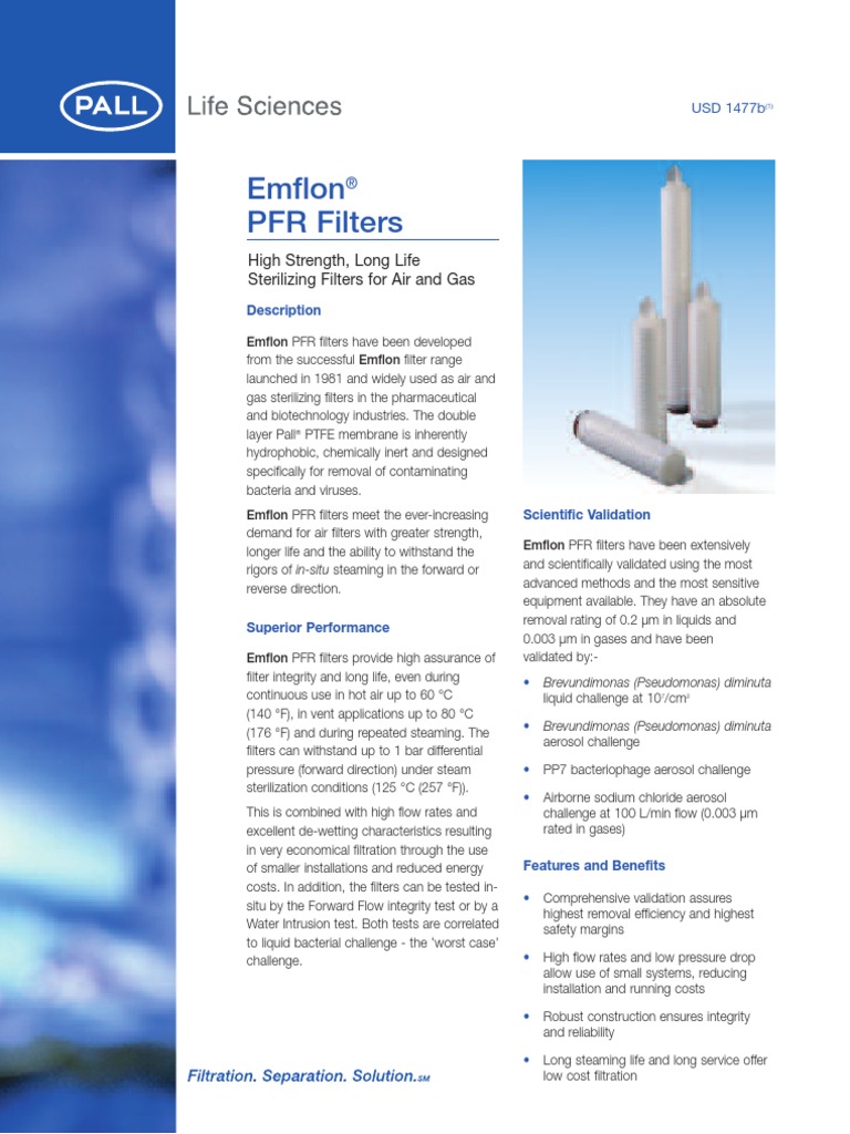 AB Emflon PFR | Filtration | Sterilization (Microbiology)