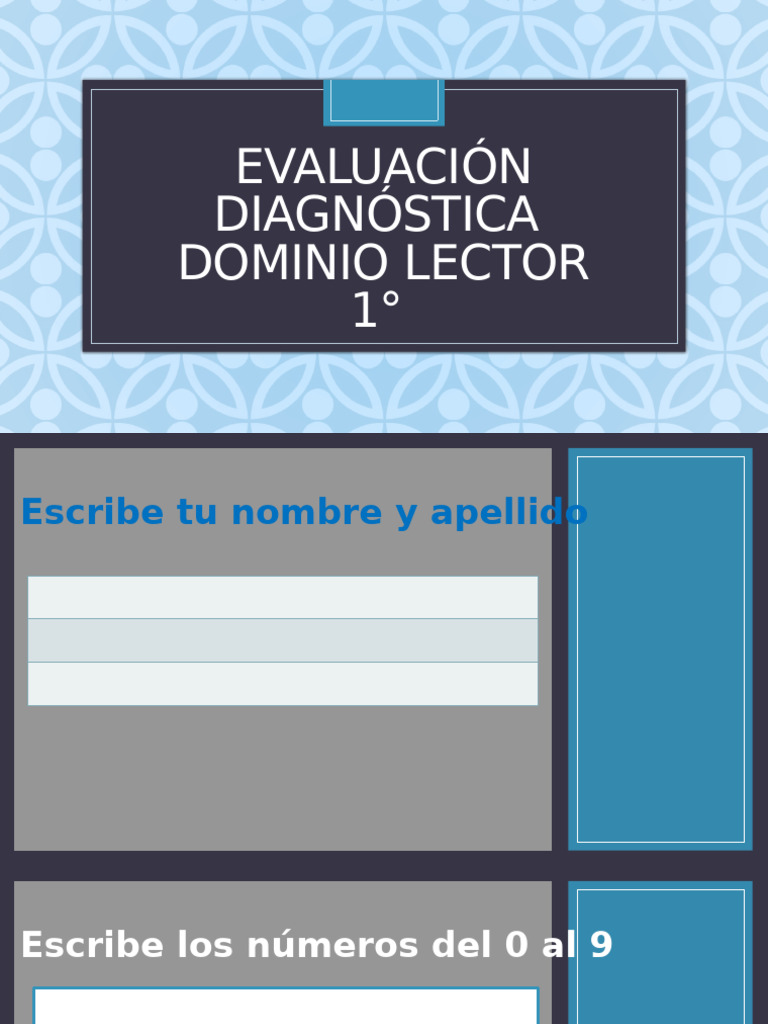 Evaluación Diagnóstica Lectora 1° | PDF