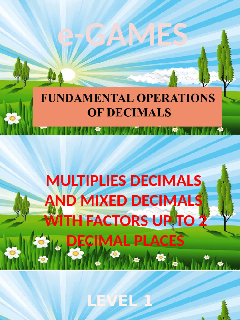 Decimal Multiplication Practice Quiz | PDF