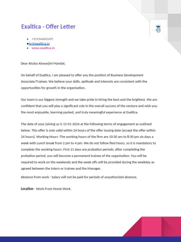 Exaltica Atulya Aiswarjini | PDF | Intellectual Property | Trade Secret