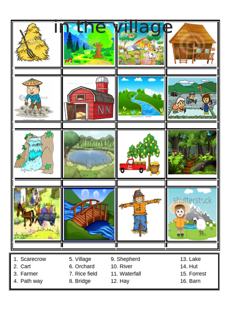 Nature and Village Elements List | PDF