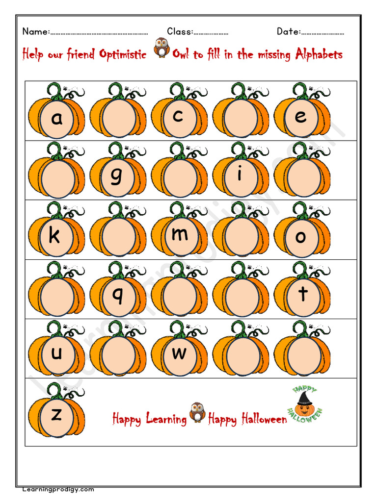 Halloween Missing Alphabets | PDF