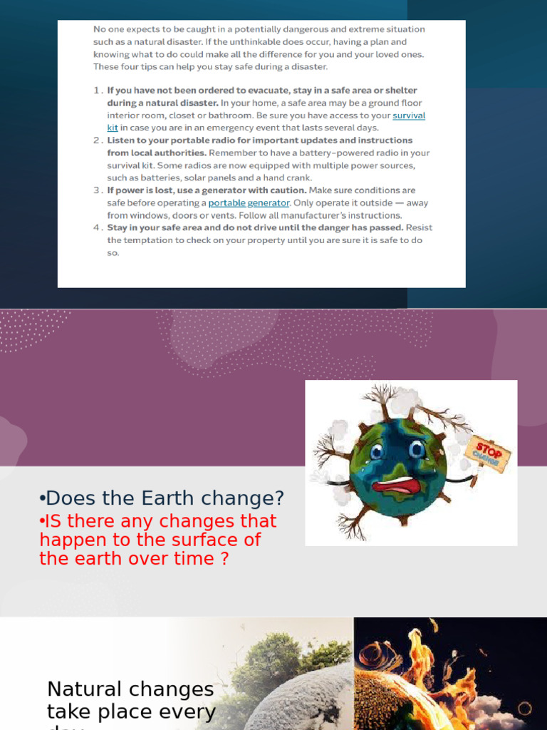 Earth’s Surface Changes Explained | PDF