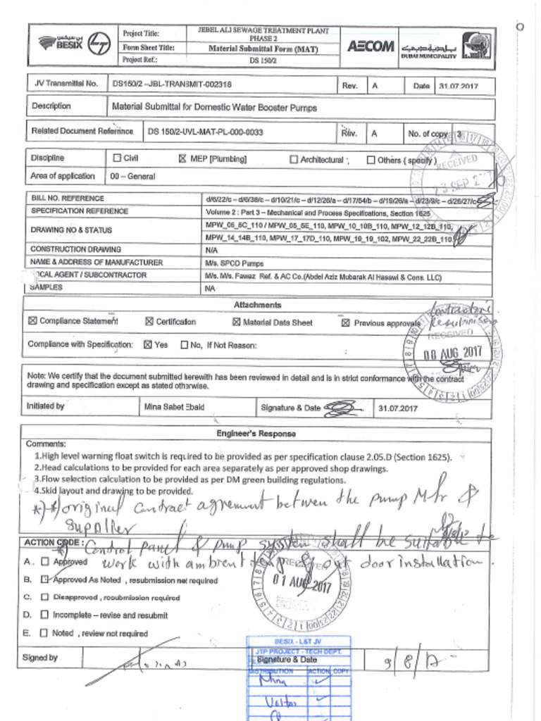 Jebal STP Approval Sheet | PDF